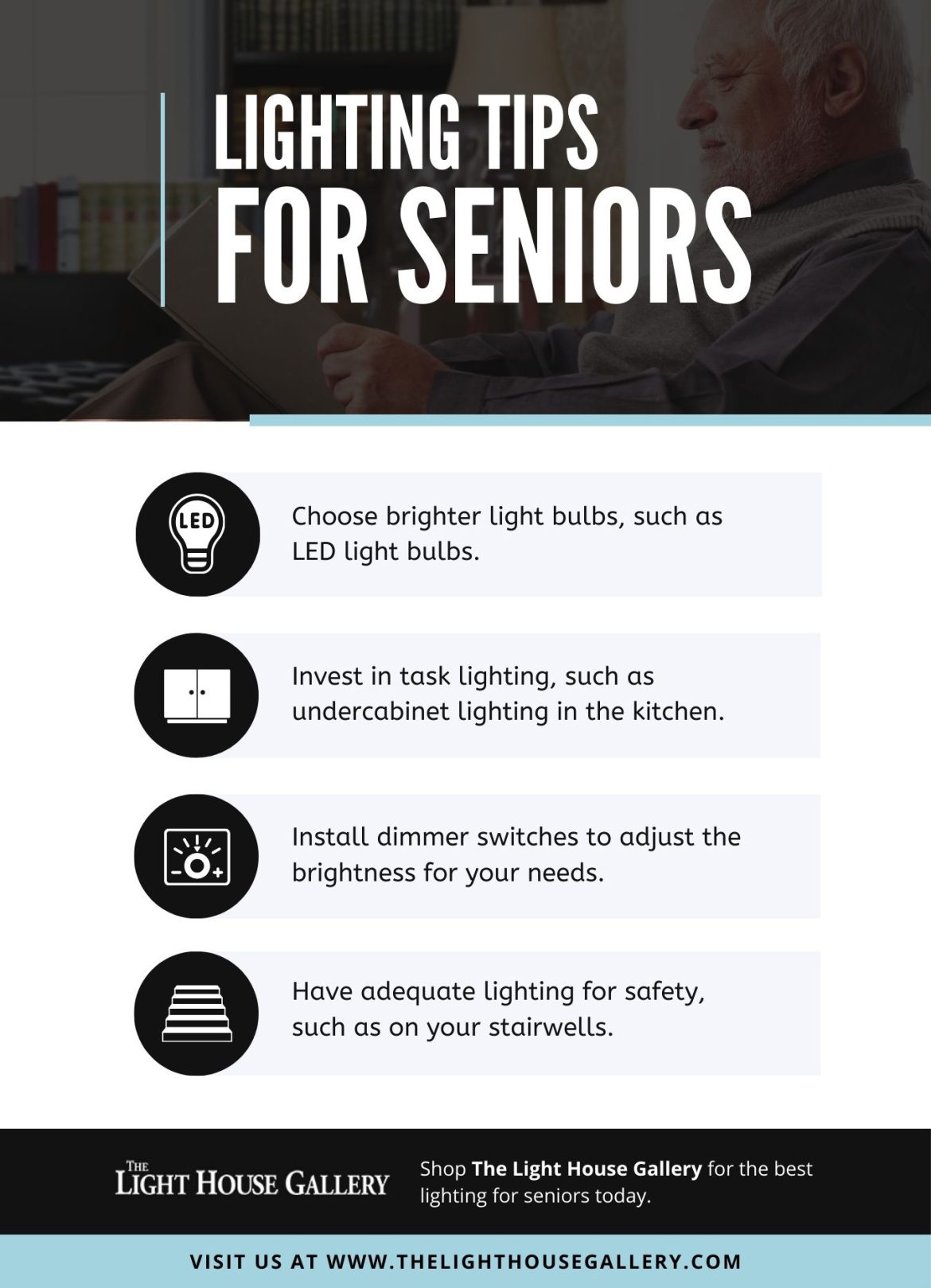 Lighting Tips for Aging Eyes: Enhancing Visibility for Seniors